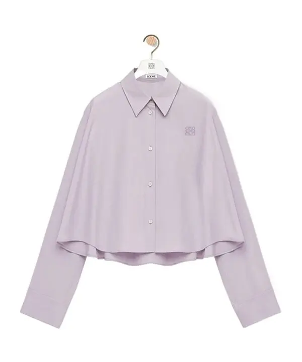 Loewe Trapeze Shirt In Cotton - Lilac