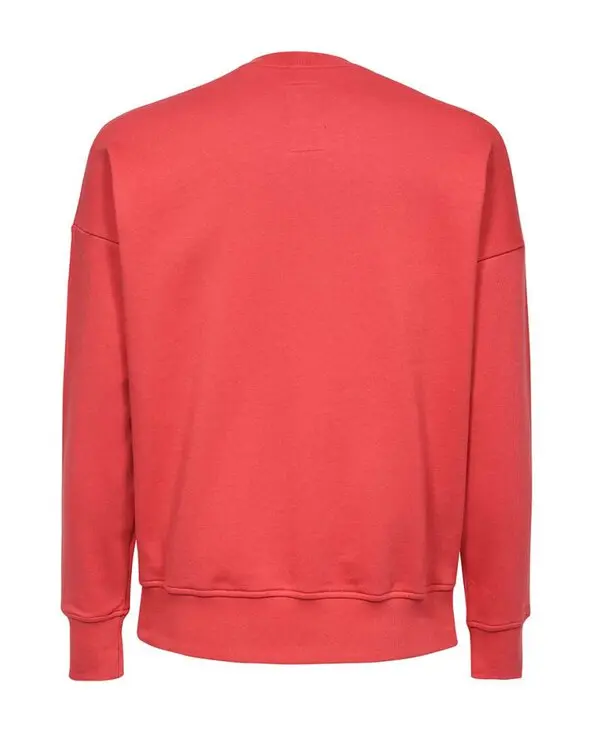 Rick Owens Logo Embroidered Crewneck Sweatshirt - Red