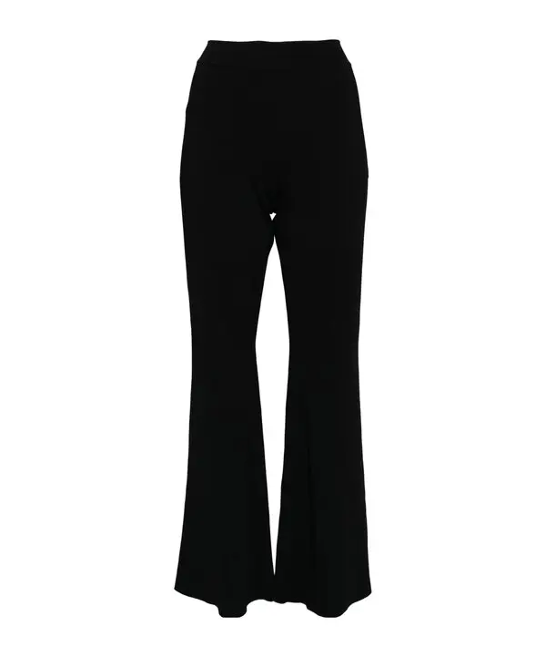 Stella McCartney High-waisted Flared Trousers - Black