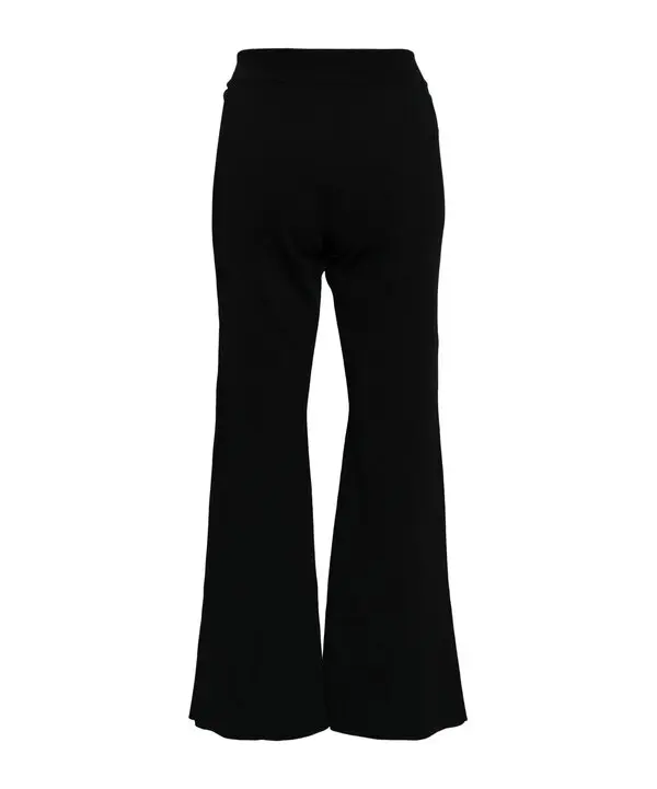 Stella McCartney High-waisted Flared Trousers - Black