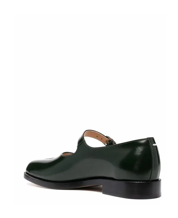 MAISON MARGIELA Tabi Mary Jane Shoes With Ankle Strap - Black