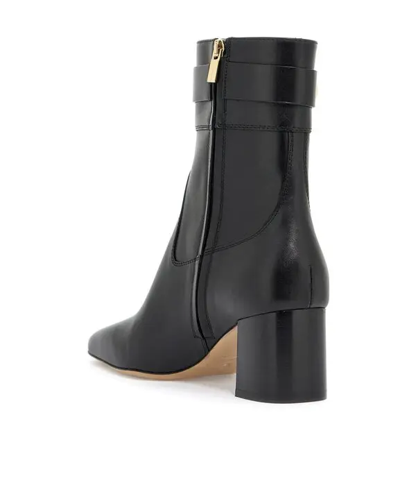 FERRAGAMO Logo Buckle High Heel Boots