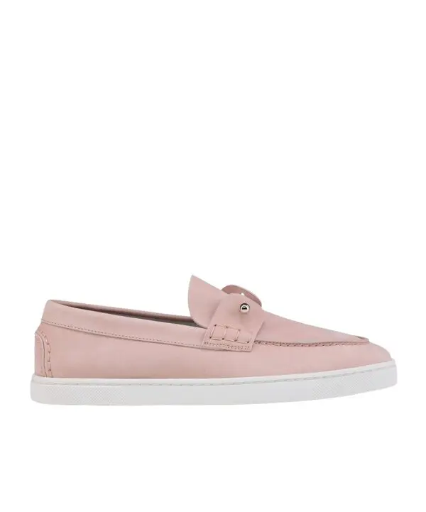 CHRISTIAN LOUBOUTIN Chambeliboat Slip-on Boat Shoes - Vintage Rose