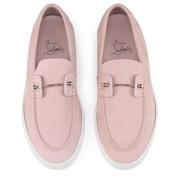 CHRISTIAN LOUBOUTIN Chambeliboat Slip-on Boat Shoes - Vintage Rose