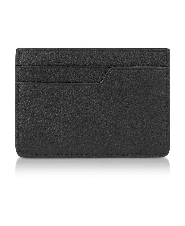 ANYA HINDMARCH Eyes Hammered Card Holder - Black