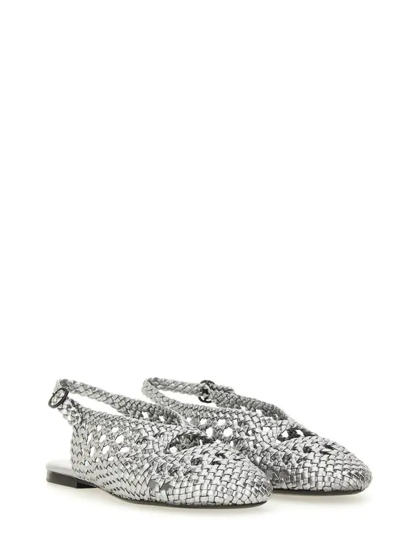Hereu Braided Slingback Flat Shoes