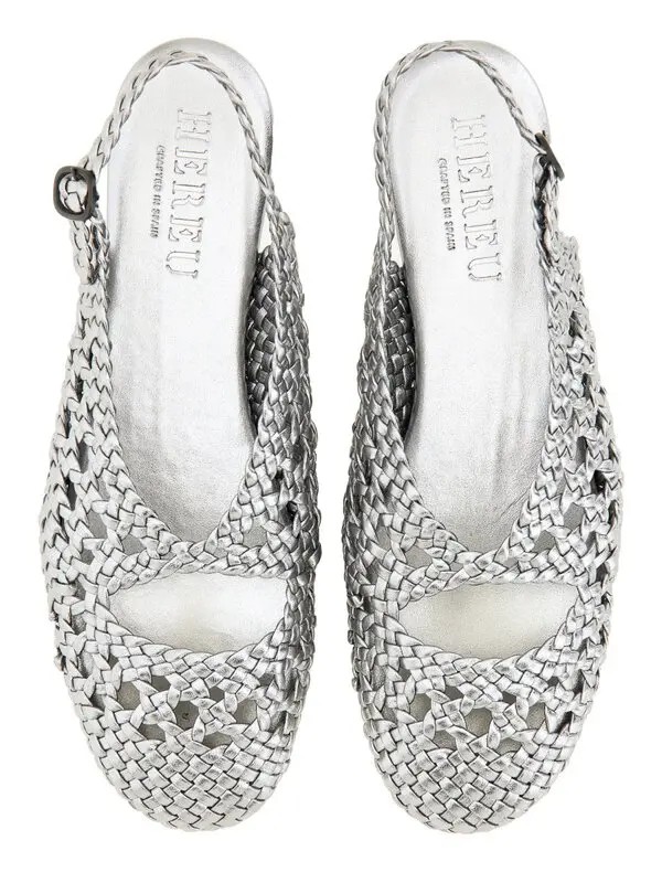 Hereu Braided Slingback Flat Shoes