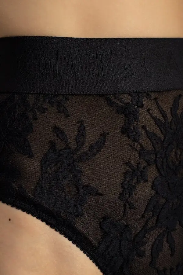 Dolce & Gabbana Dolce Gabbana Branded Elastic Lace Briefs