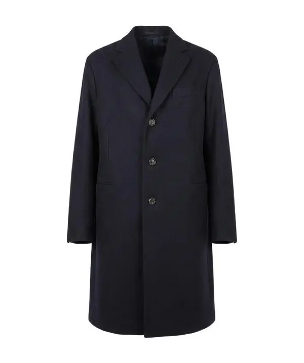 Boglioli Classic Single-breasted Coat - Black