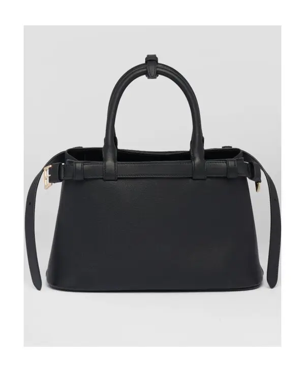 Prada Small Leather Handbag With Double Belt