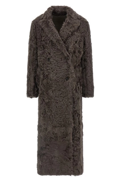 Brunello Cucinelli Long Textured Coat - Rust Brown