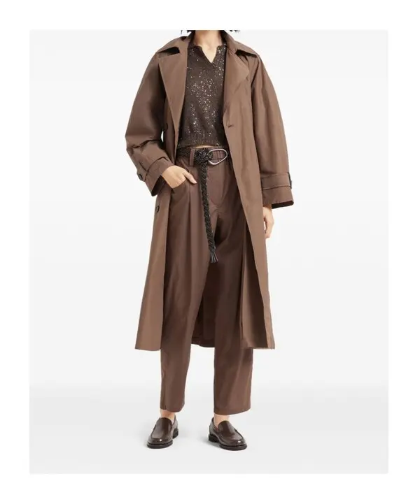Brunello Cucinelli Elastic Waist Casual Pants - Brown