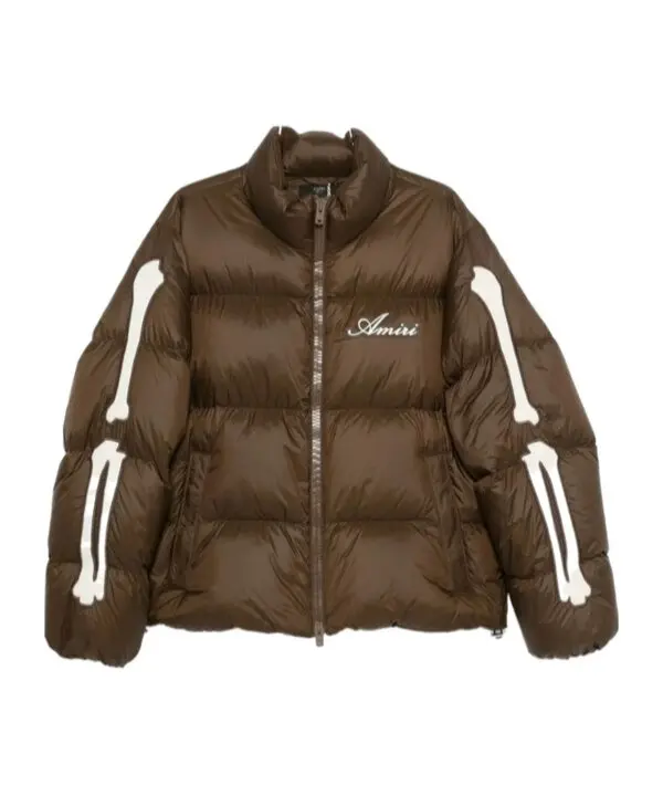 Amiri Bones Padded Down Jacket - Brown