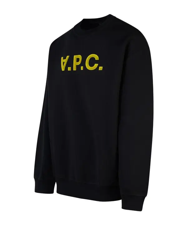 A.p.c. Long-sleeved Round-neck Sweater - Black