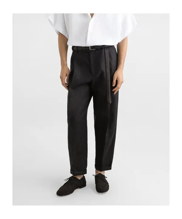 Dolce & Gabbana Tailored Press Crease Trousers - Black
