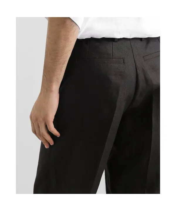 Dolce & Gabbana Tailored Press Crease Trousers - Black