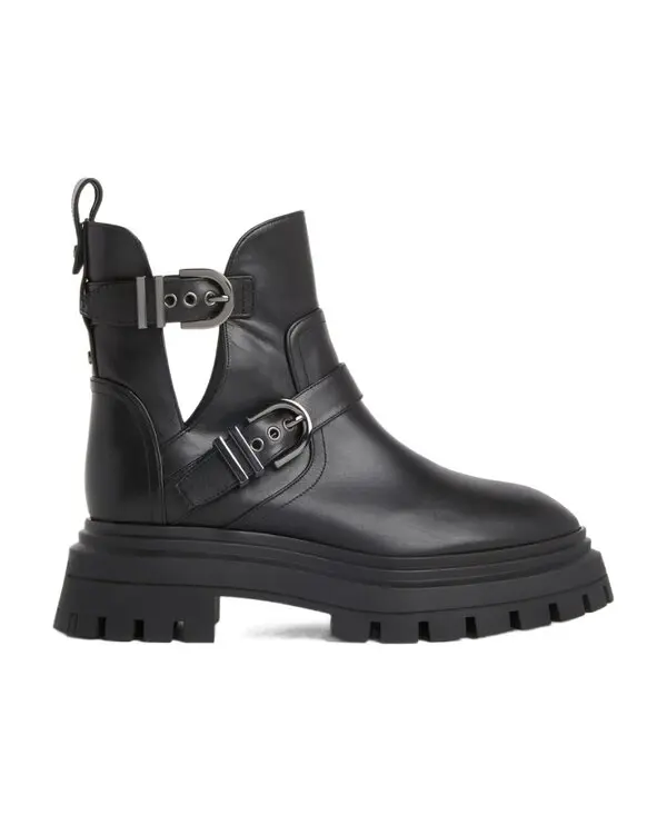 STUART WEITZMAN Buckled Ankle Boots