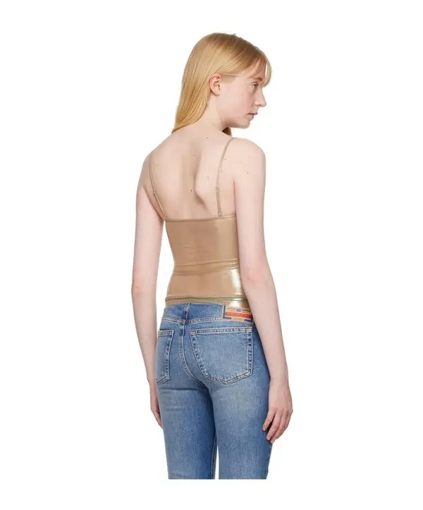 DIESEL® Low Round Neck Elastic Mesh Sling" Tank