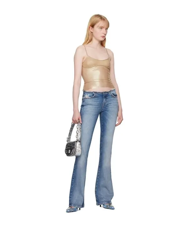 DIESEL® Low Round Neck Elastic Mesh Sling" Tank