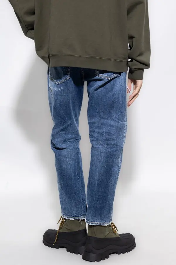 Dsquared2 Logo Patch Distressed Jeans