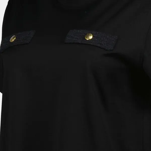 Moncler Button Detailed Crewneck T-shirt