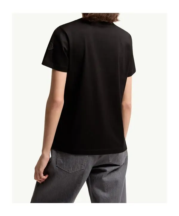Moncler Button Detailed Crewneck T-shirt