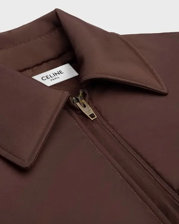 Celine Puffer Jacket In Nylon With Triumph Logo Patches