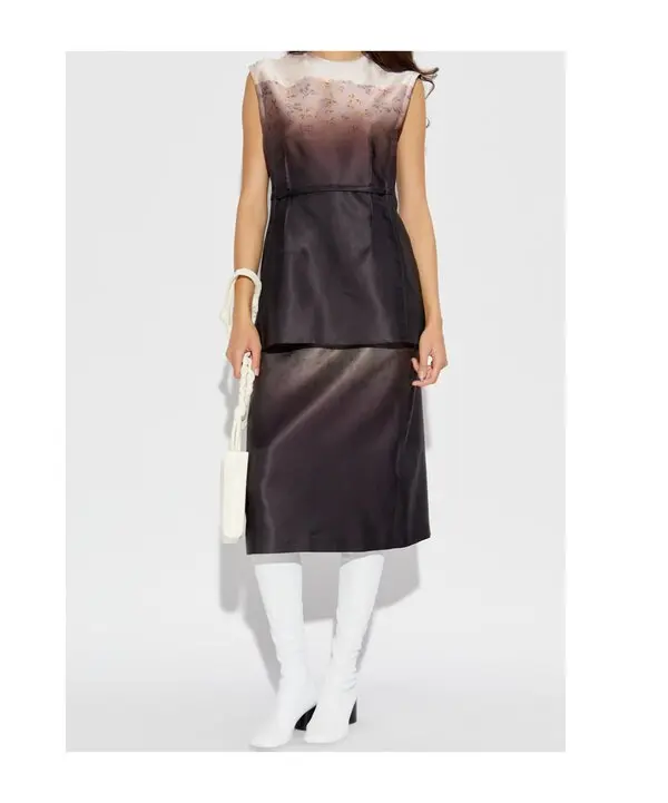JIL SANDER Sleeveless Floral Print Top