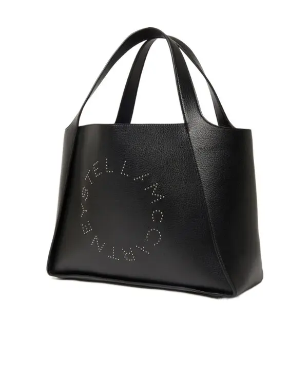 Stella McCartney Logo Detail Tote Bag - Black
