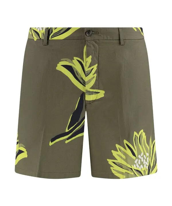 Hugo Boss Printed Bermuda Shorts - Green