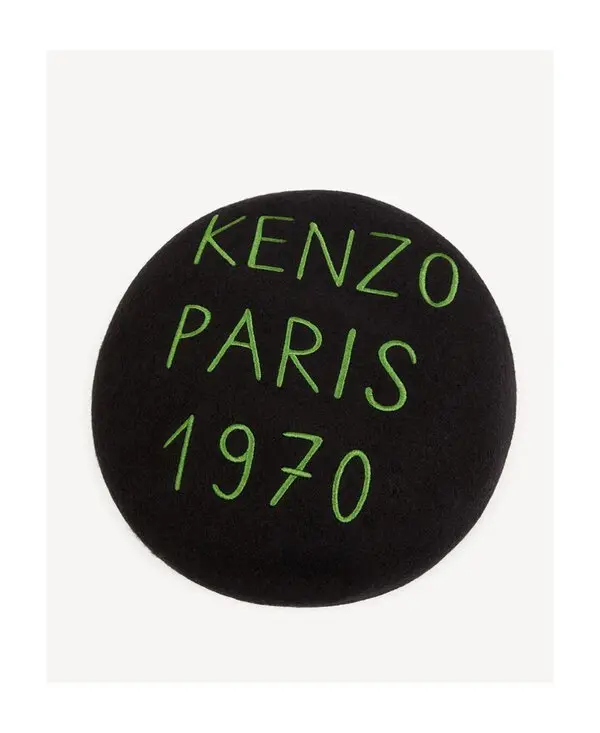 Kenzo Logo Embroidered Beret