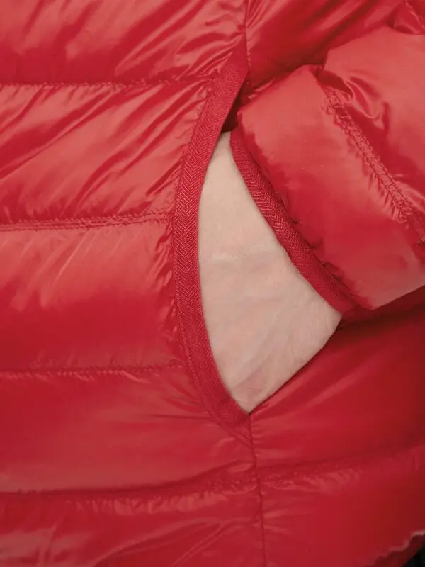 EA7 Quilted Hooded Down Jacket