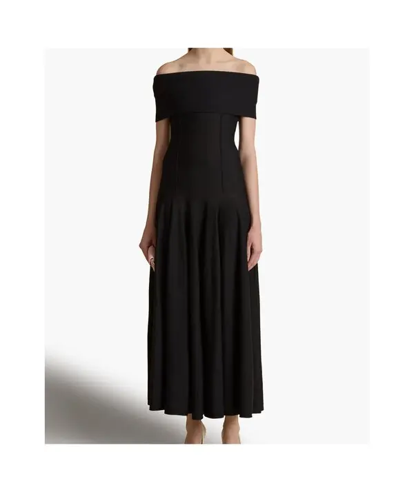 Khaite Ava Flared Maxi Dress