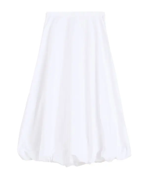 BY MALENE BIRGER Aubrey Flared Midi Skirt - White