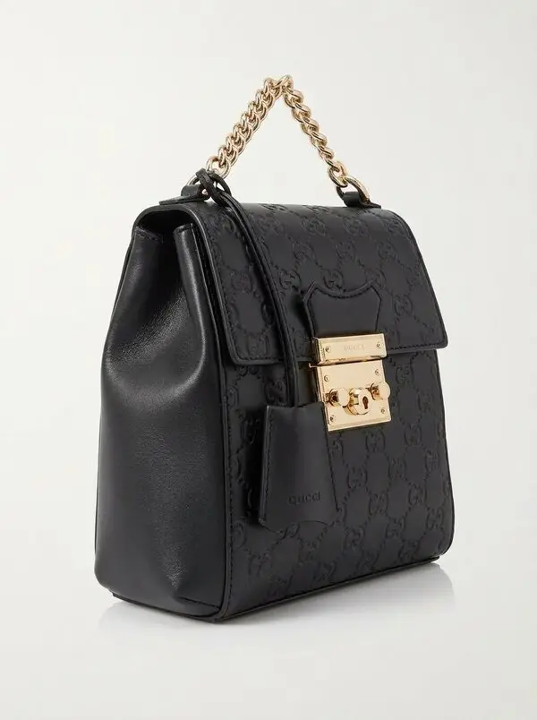 Gucci Gg Embossed Lock-up Backpack