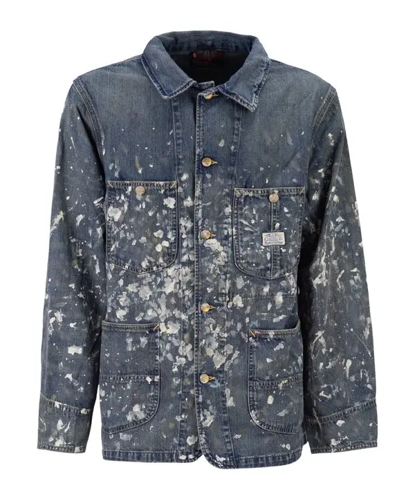 Polo Ralph Lauren Hand-painted Denim Trucker Jacket