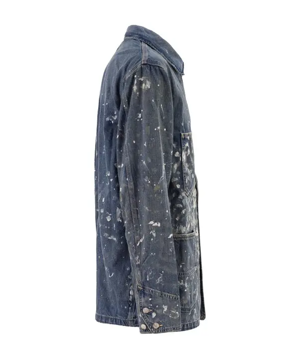 Polo Ralph Lauren Hand-painted Denim Trucker Jacket