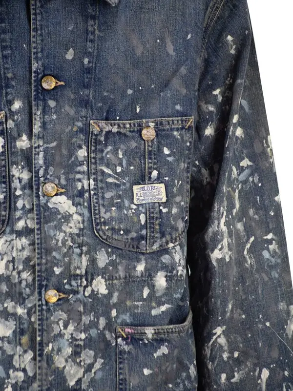 Polo Ralph Lauren Hand-painted Denim Trucker Jacket