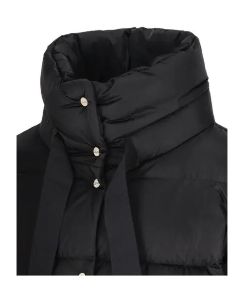 Herno High-neck Drawstring Padded Jacket - Black