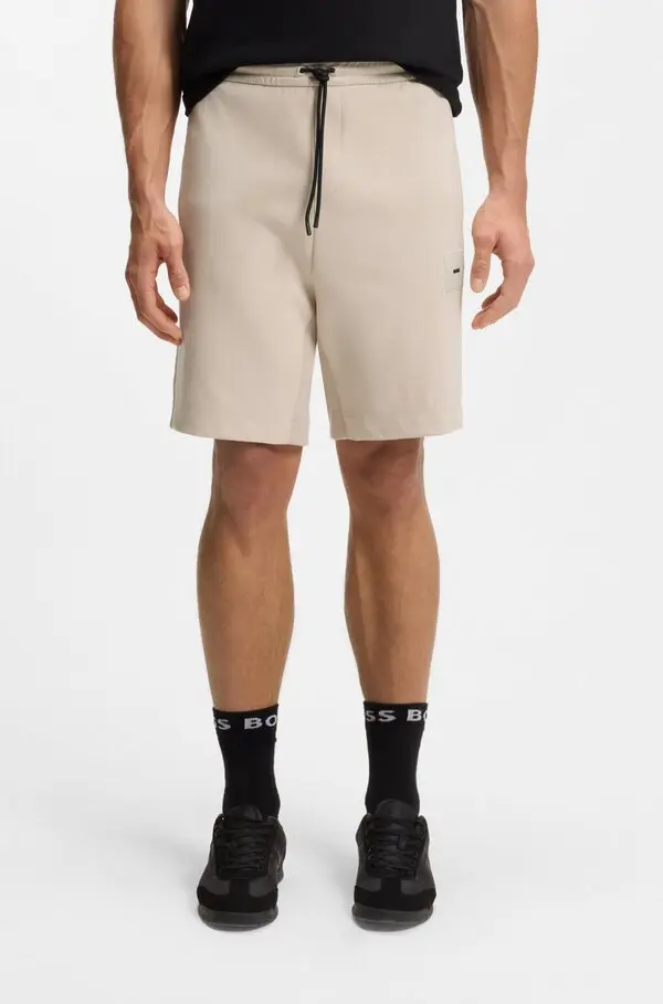 Hugo Boss Stretch Shorts With Drawstring Waist