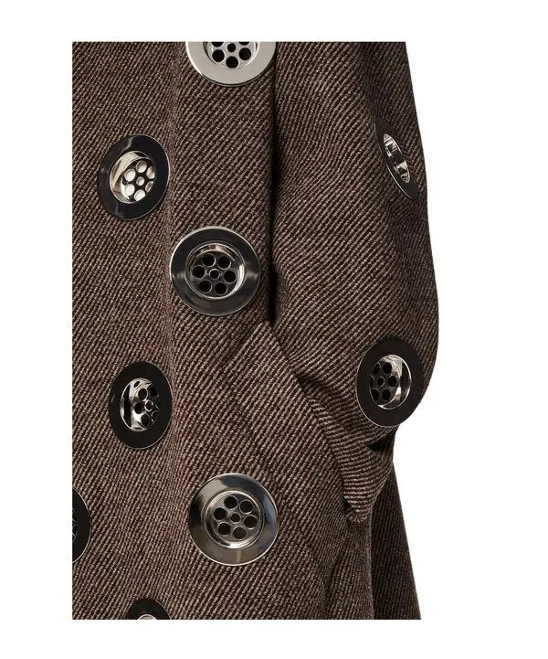 Loewe Sinkhole Embellished Wool Coat