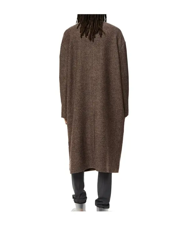 Loewe Sinkhole Embellished Wool Coat