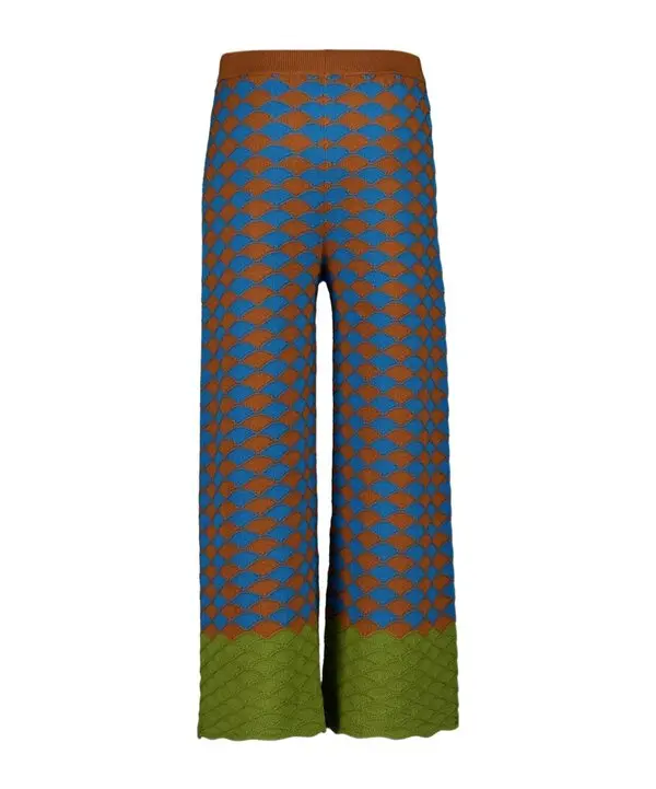 La DoubleJ Printed Palazzo Pants - Brown