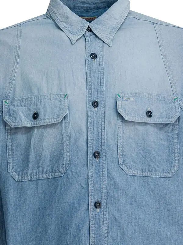 Kapital Long-sleeved Shirt - Light Blue