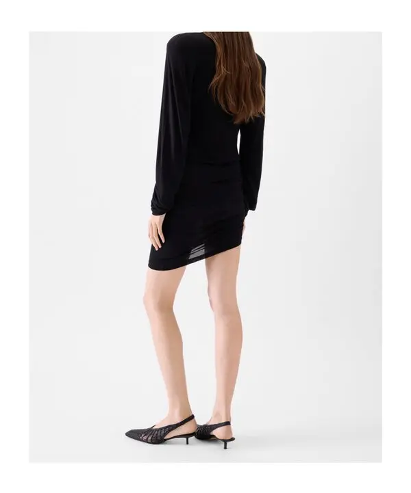 Jacquemus The Spallina Long Sleeve Gathered Dress