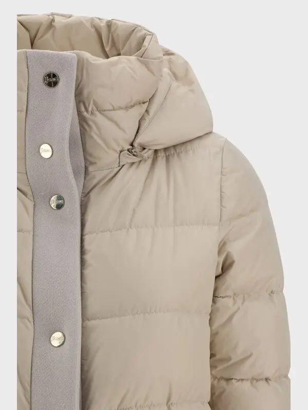 Herno Quilted Down Coat With Detachable Hood