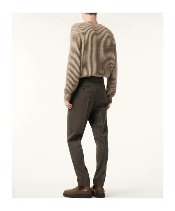 Loro Piana Plane Tree Ribbed Crewneck Jumper