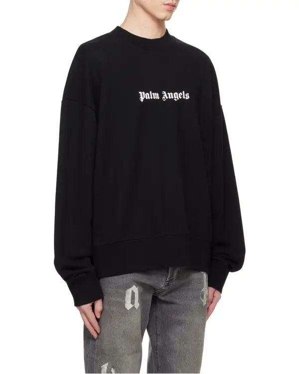 Palm Angels Logo Printed Crewneck Sweatshirt