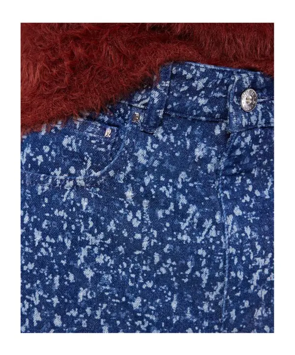 Rabanne Speckled Wide Leg Jeans