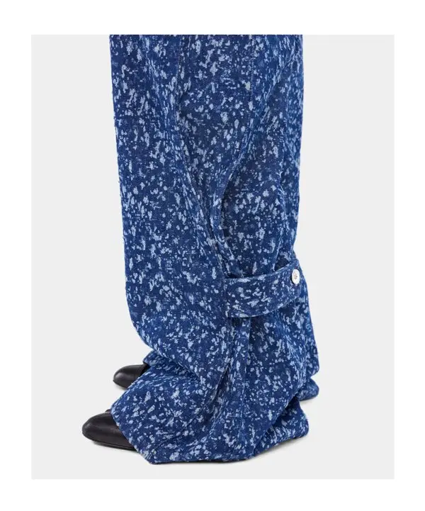 Rabanne Speckled Wide Leg Jeans